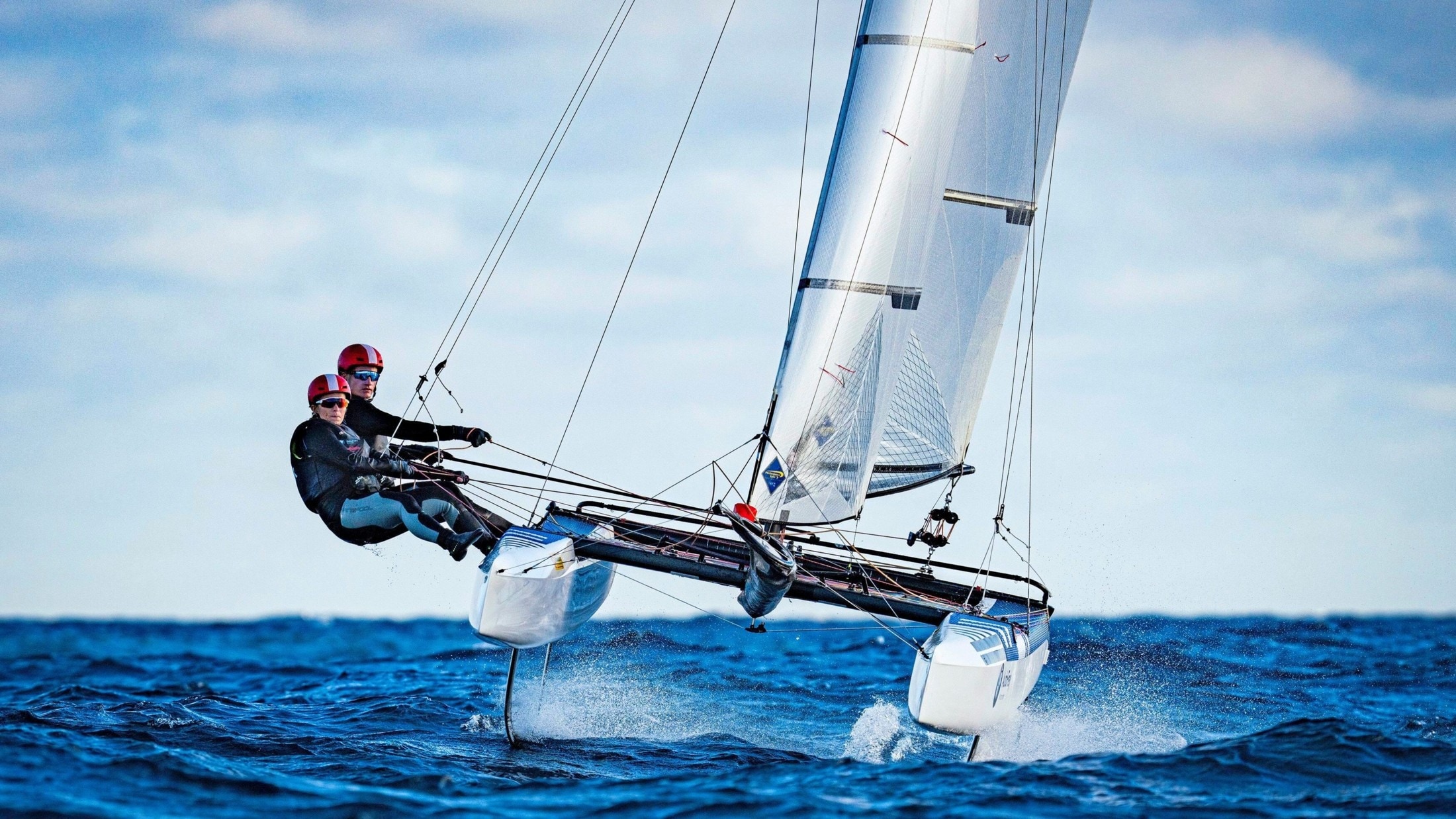 Olympics - Sailing - Nacra 17 duo Haberl/Frank on the podium for the ...