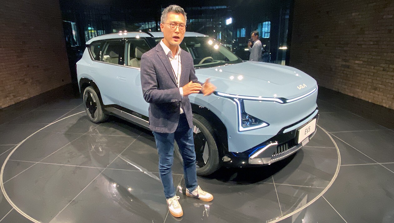 Europa-Premiere - Mit coolen Features: So kommt der Kia EV5 zu uns | krone.at