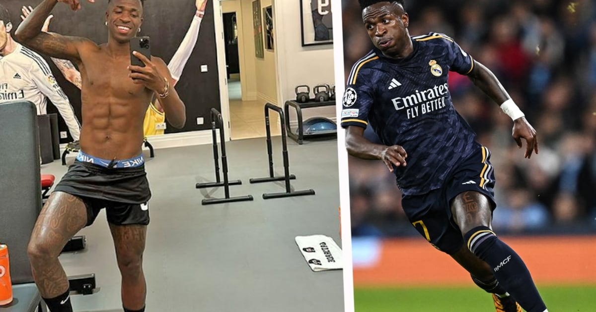 „Vamos“ - Vinicius JR nach Aufstieg mit Mega-Sixpack im Gym | krone.at