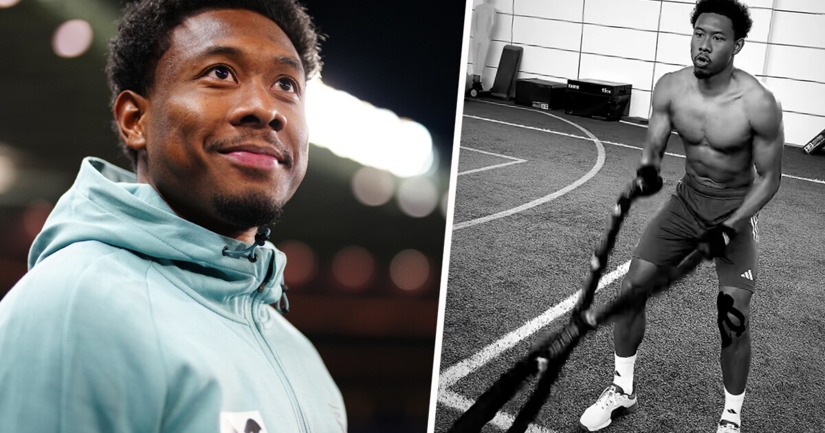 Schuften fürs Comeback - Topfit! Alaba zeigt seinen Mucki-Oberkörper ...