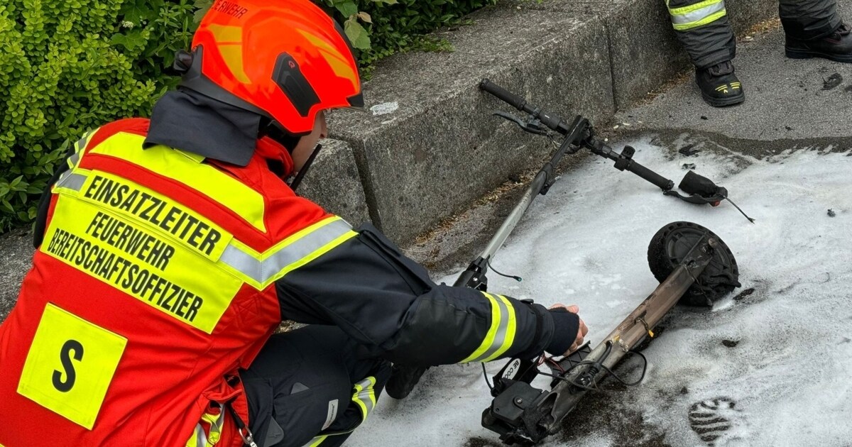 Mitten in Salzburg - E-Scooter explodierte in Wohnung: Mann verletzt ...