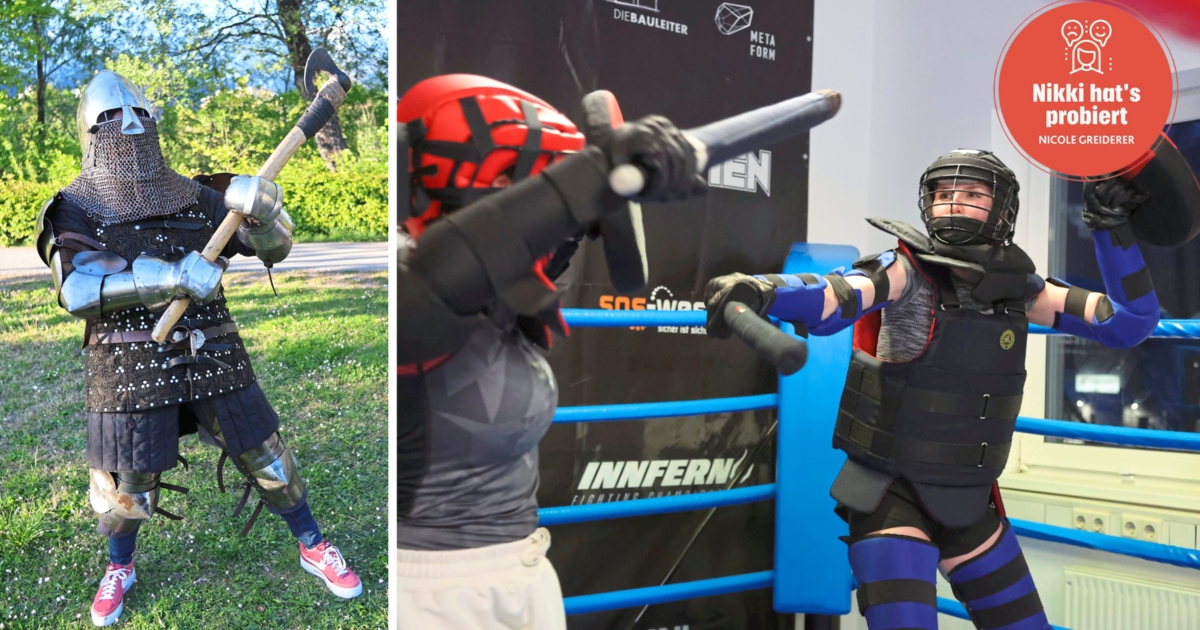 Nikki has tried it - Modern knights: how to fight in armor | krone.at