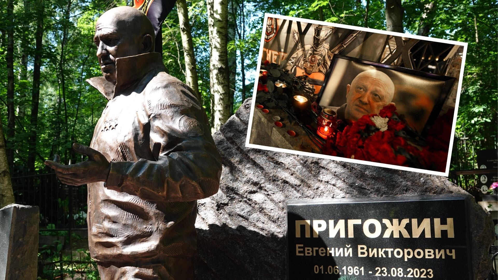 Scurrilous action - Prigozhin statue was given a dildo | krone.at