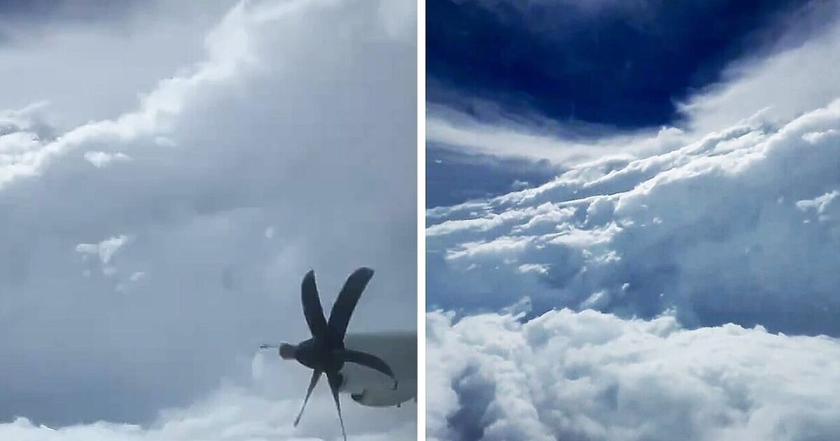 In the eye of the storm - US pilots fly through hurricane “Beryl” here ...
