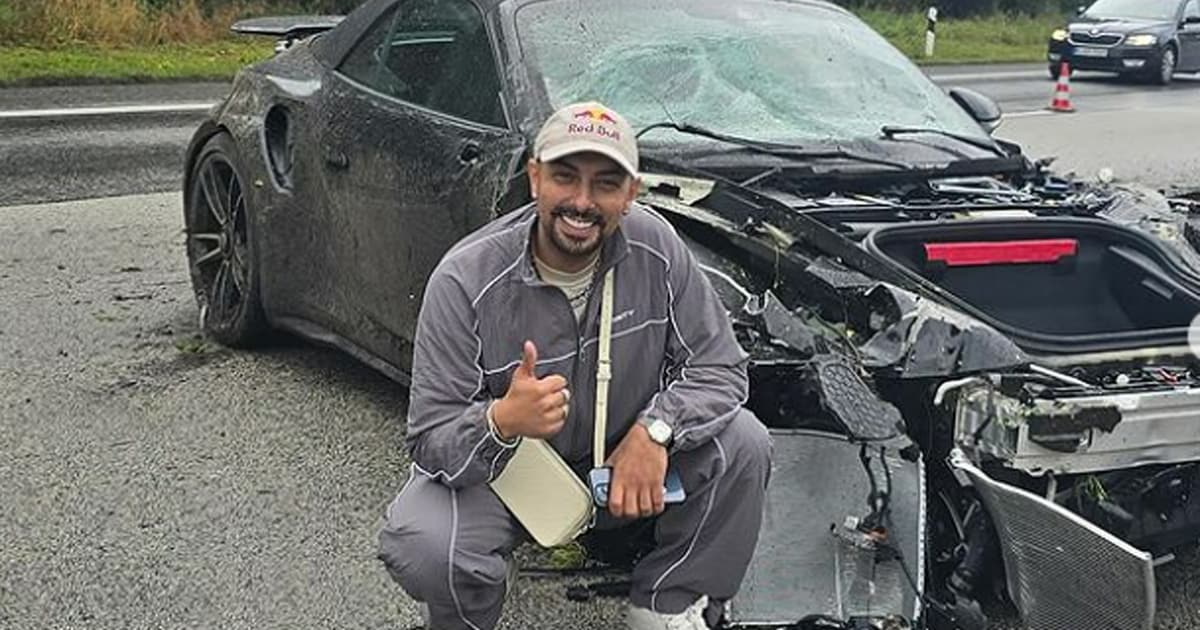 Thanks to "guardian angels" - Twitch star Amar wrecked a brand new ...