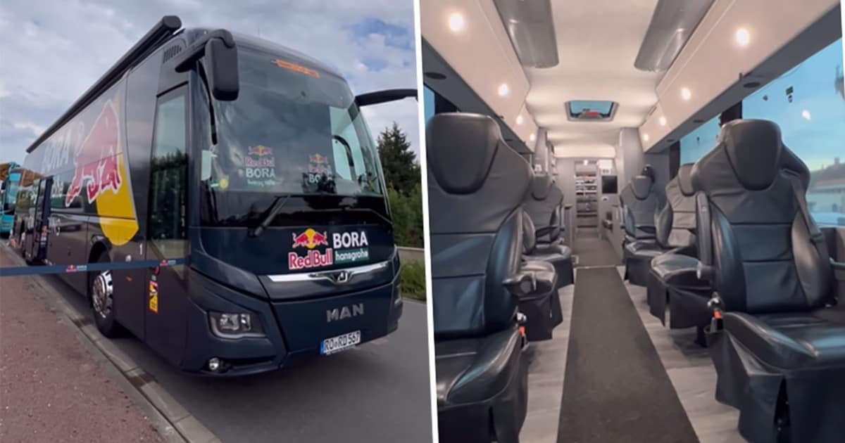 Exclusive insight - This is how luxurious the Red Bull team bus is ...