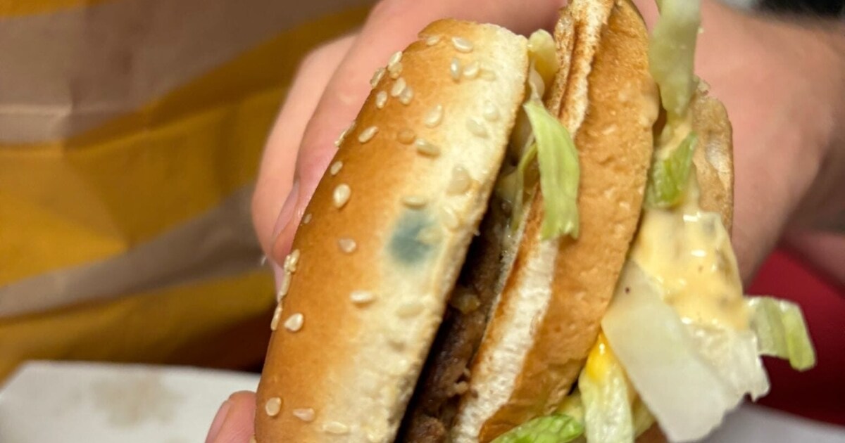 Disgusting criticism of the store - Yuck! Mold ran riot in burgers ...