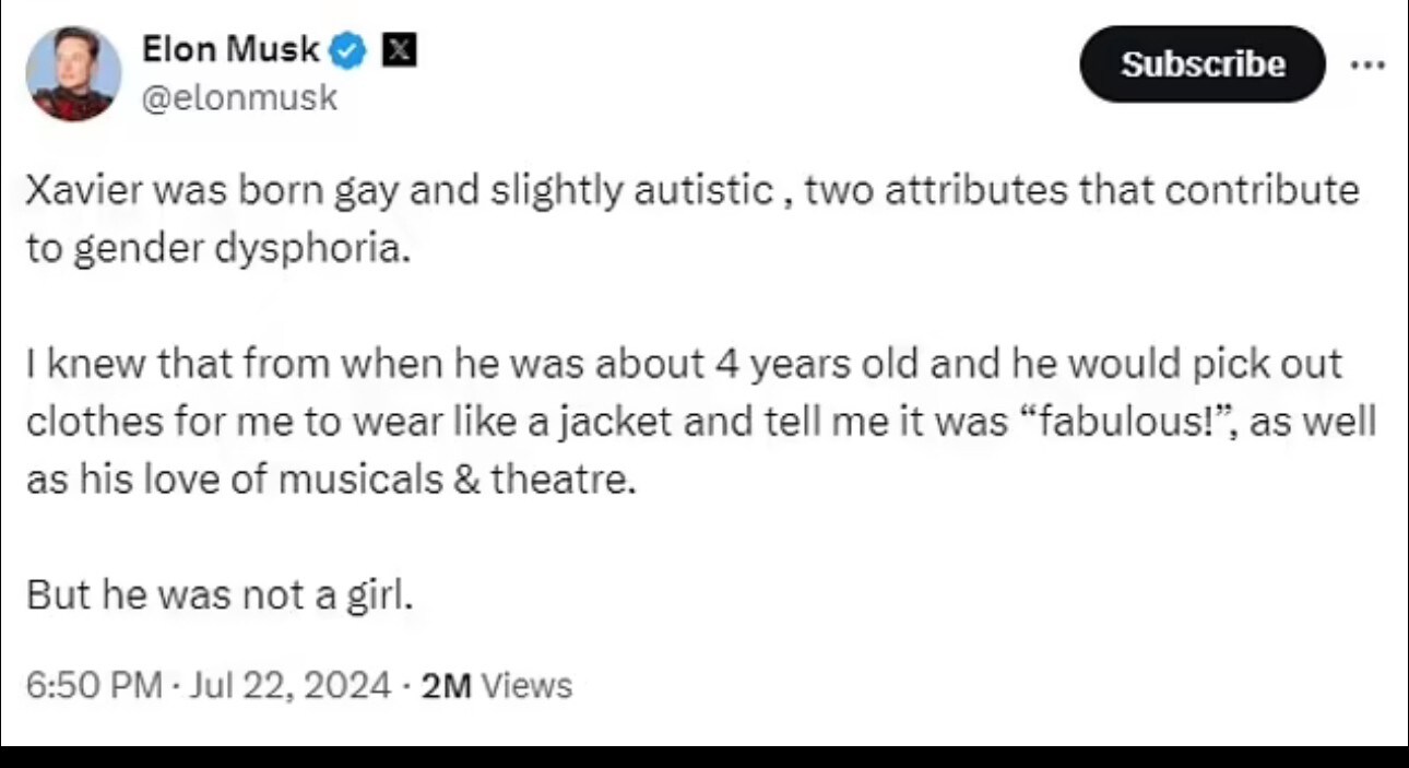 „Völlige Fake-Story“ - Musks Trans-Tochter schießt gegen Vater zurück ...