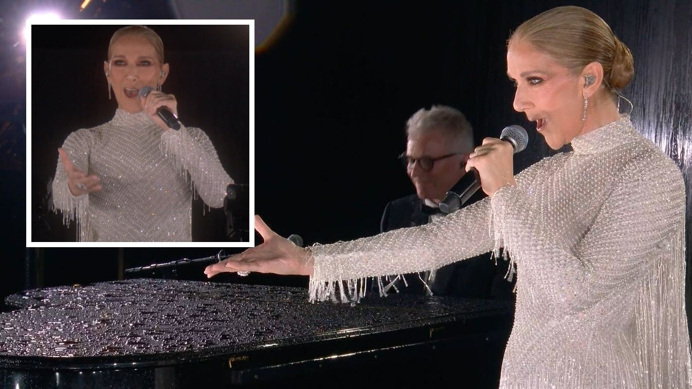 Touching comeback - Céline Dion sings at the Olympic Gala at the Eiffel ...