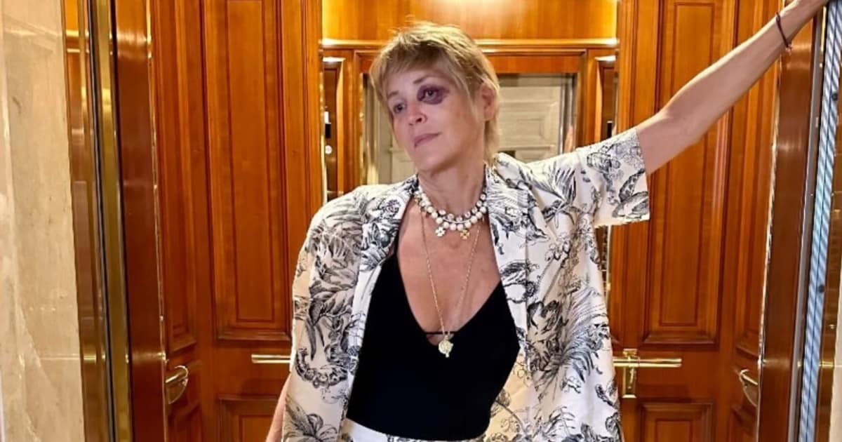 Fans ins Sorge - Sharon Stone meldet sich mit blauem Auge auf Insta ...