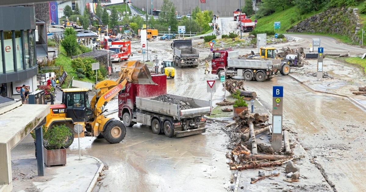 Operation in St. Anton - After mudslides and floods: now the army is ...
