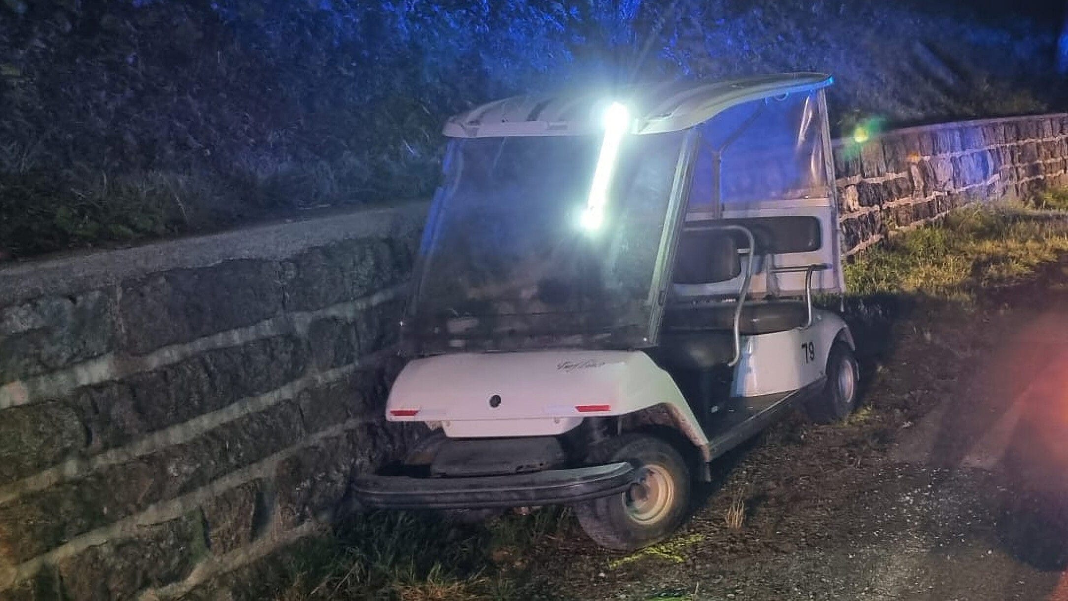 Alcohol involved - Golf cart crashes into wall: man seriously injured ...