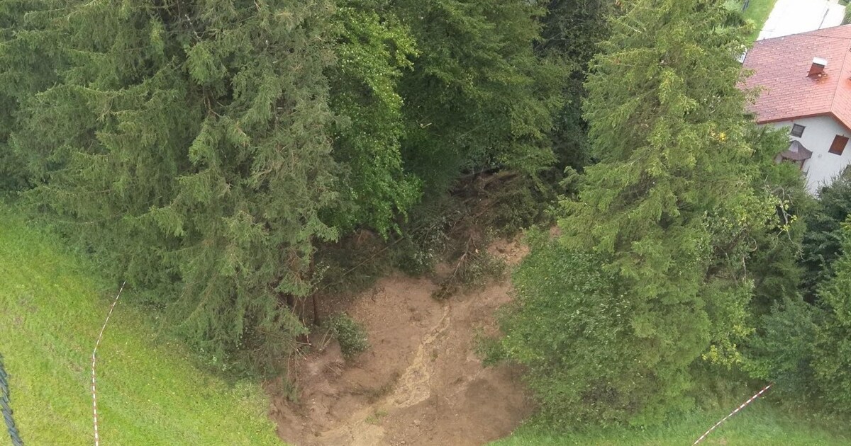 Drone monitored the slope - Next storm episode: mudslide hit a ...
