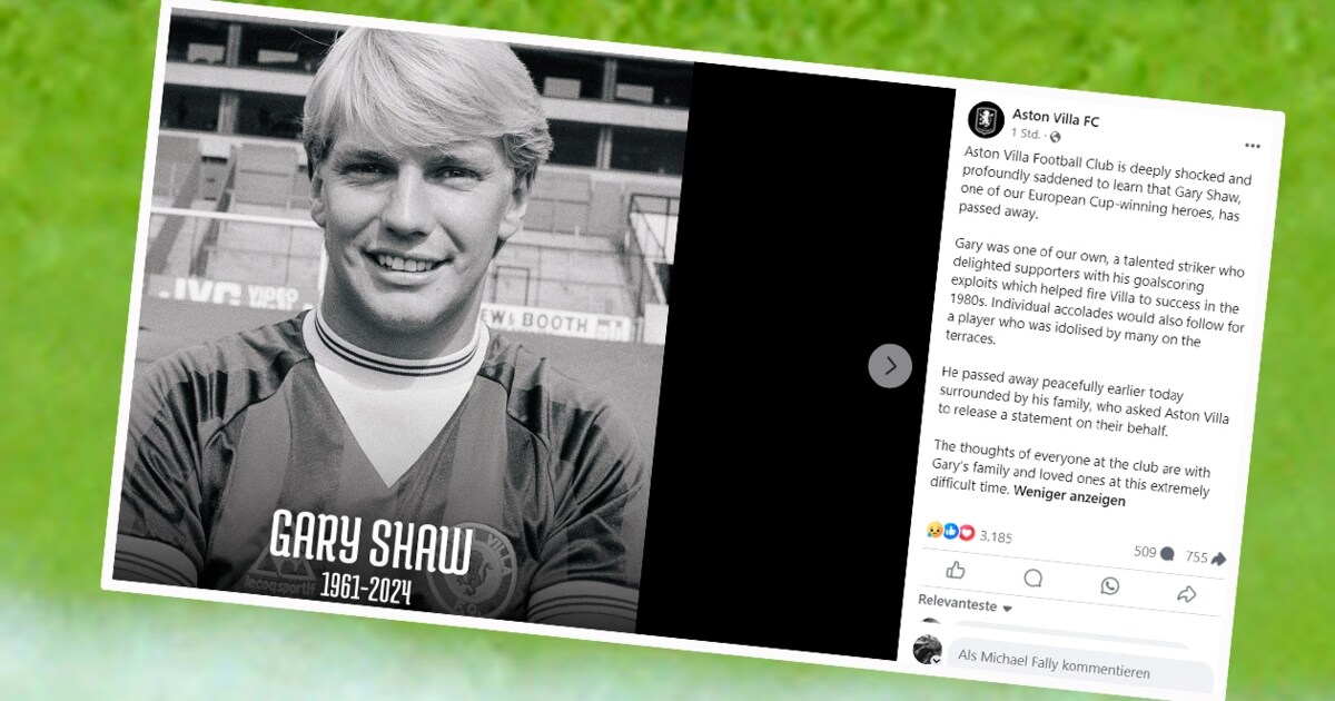 Gary Shaw gestorben - Sieben Tore für Klagenfurt – Aston-Villa-Held tot ...
