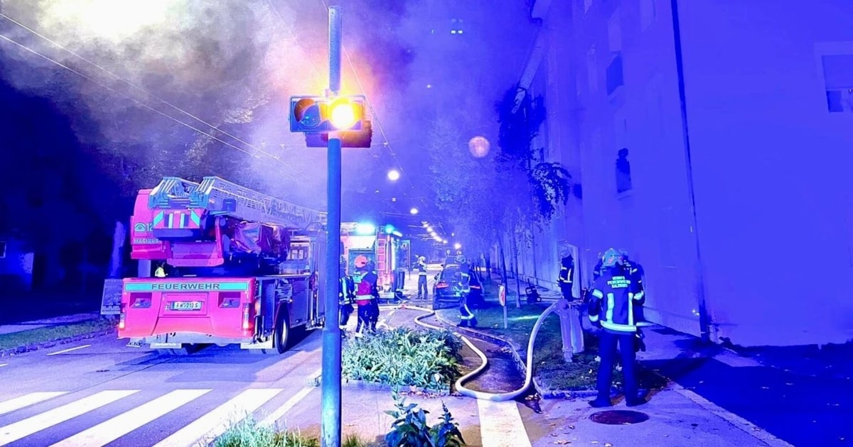 Night-time operation - Three injured after cellar fire in Lehen | krone.at