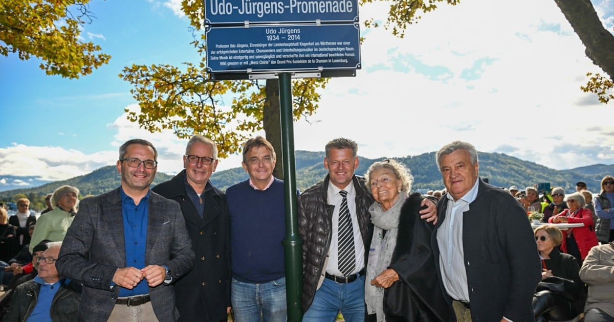 Udo Jürgens - Die Promenade zu Ehren des großen Entertainers | krone.at