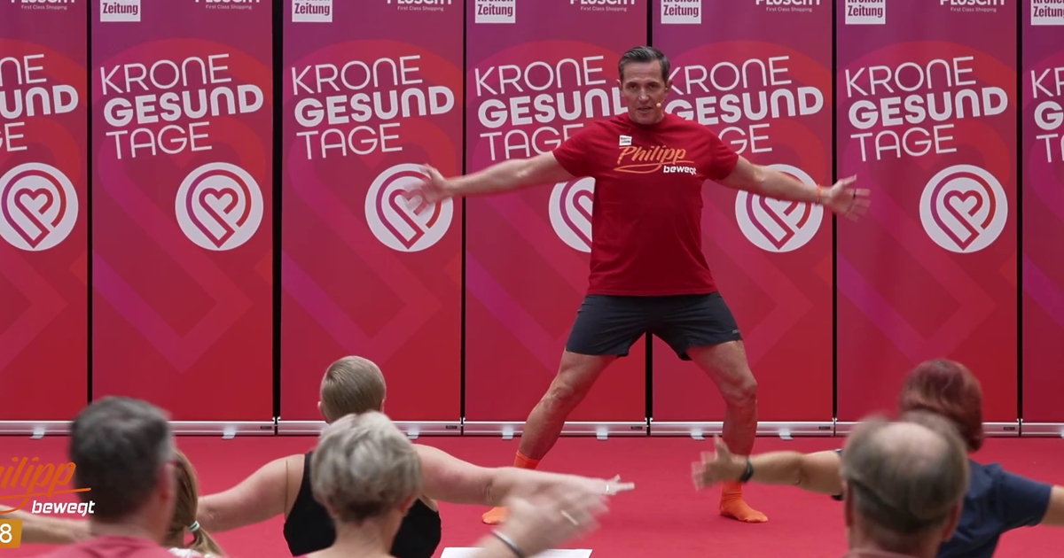 Live aus der Plus City - Philipp bewegt bei den „Krone“-Gesund-Tagen | krone.at