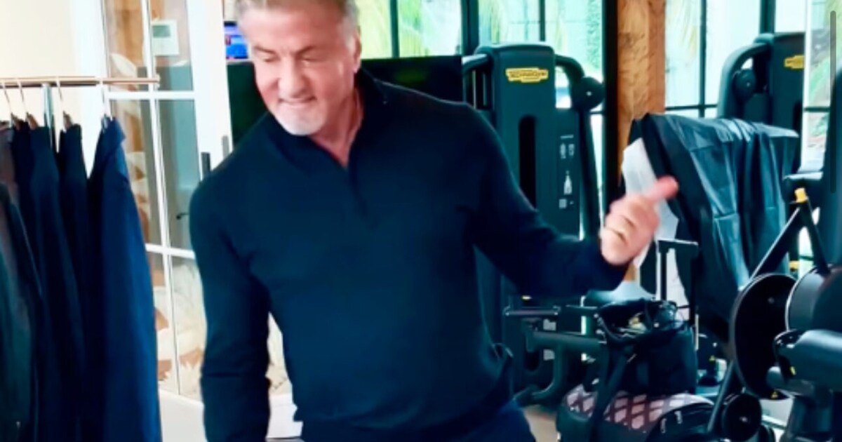 "Rambo" now dancing bear - Sylvester Stallone dances barefoot to Motown ...