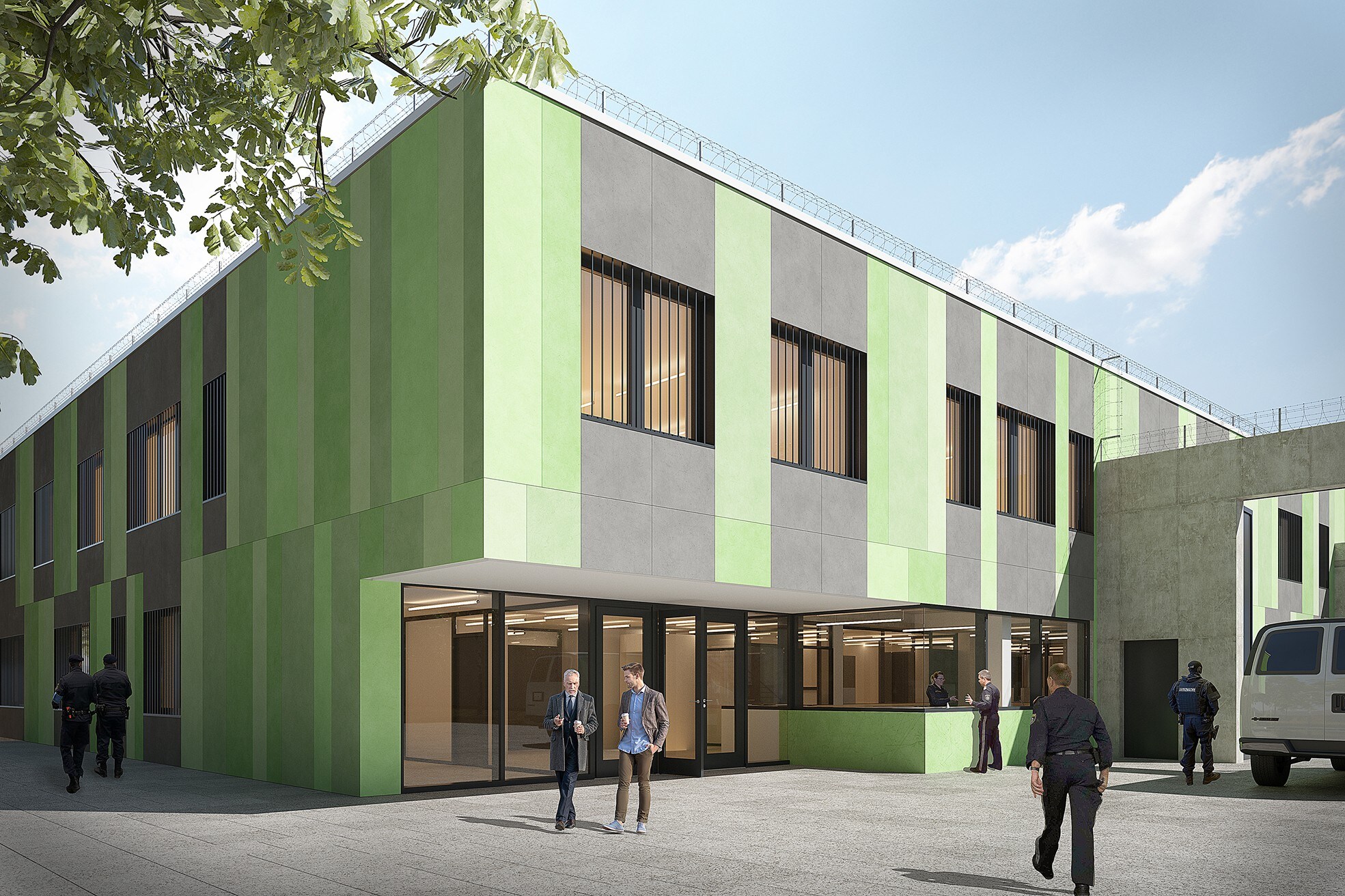 Space for 429 inmates - Austria’s most modern prison is a millipede ...