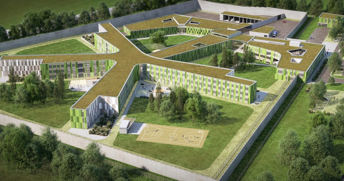 Space for 429 inmates - Austria’s most modern prison is a millipede ...