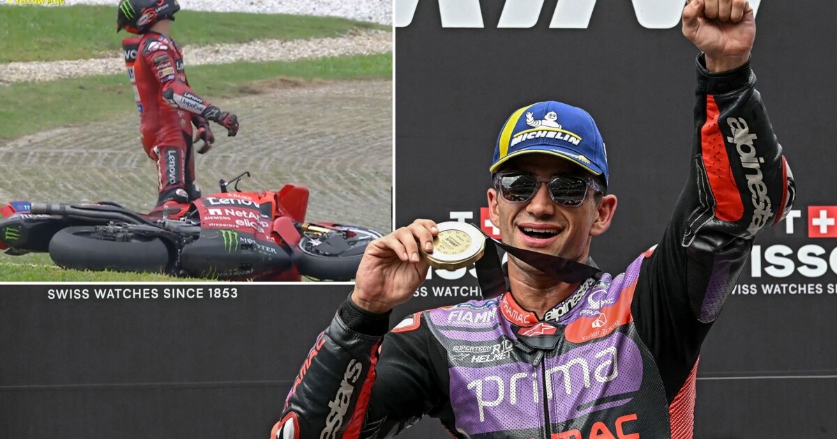 Malaysia-Sprintrennen - WM-Drama! Bagnaia stürzt – Matchball für Martin ...