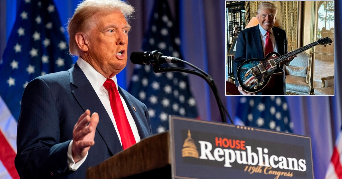 For up to 10,000 dollars - Donald Trump launches exclusive guitar line ...
