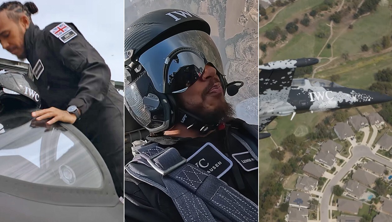 "This is crazy" - “Astronaut” Lewis Hamilton pilots fighter jet | krone.at