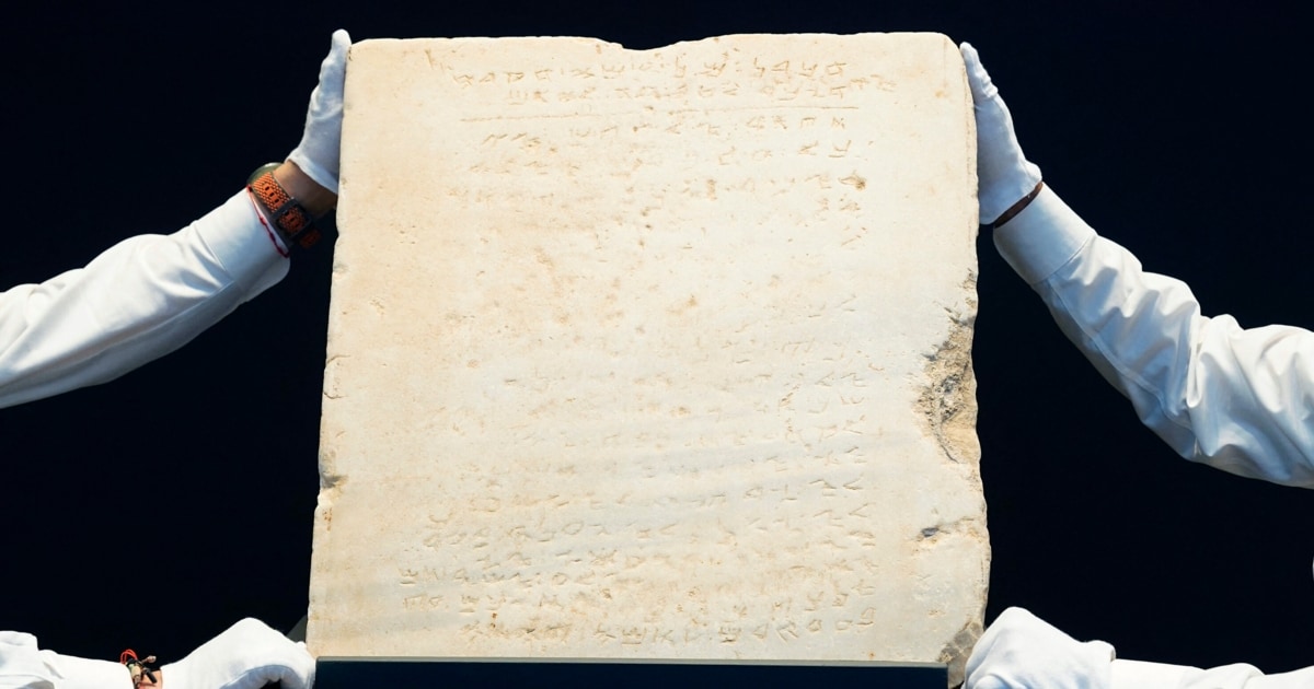 Sensation at auction - 4.81 million for a stone tablet with the 10 ...