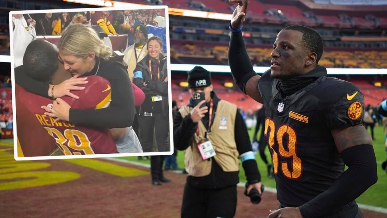 Marriage proposal - NFL pro Reaves gets down on one knee in front of ...