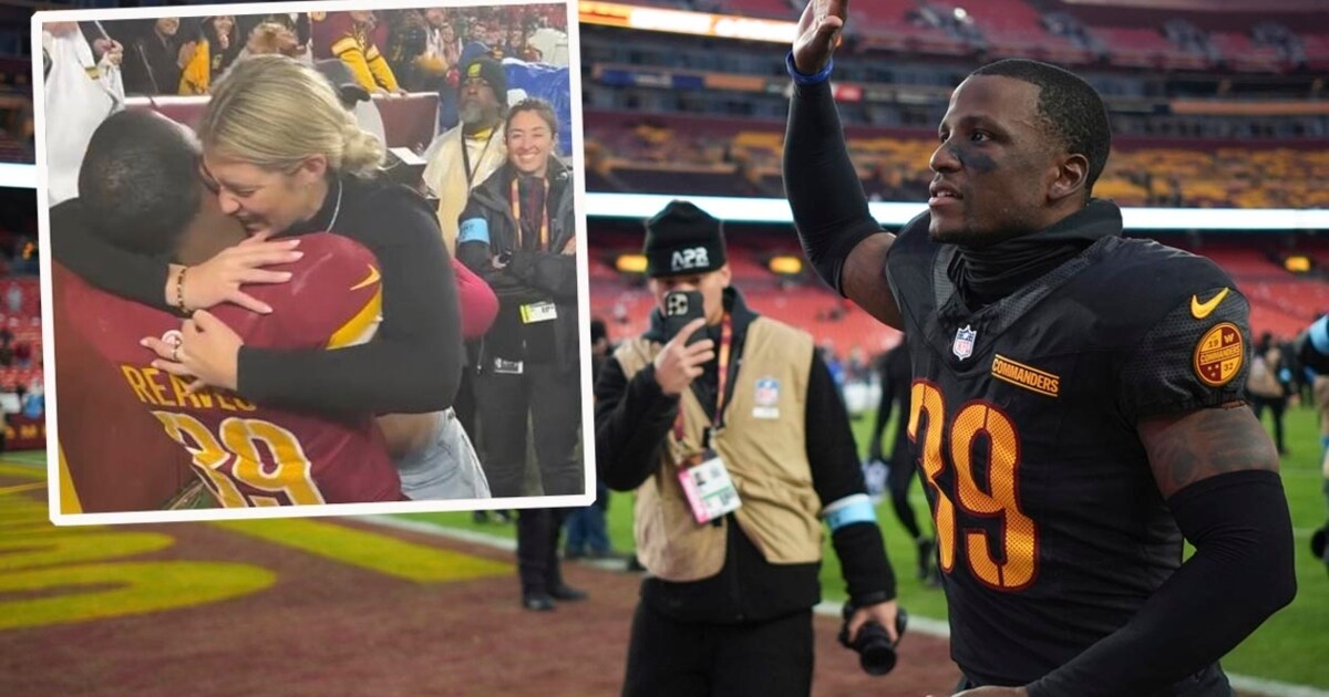 Marriage proposal - NFL pro Reaves gets down on one knee in front of ...