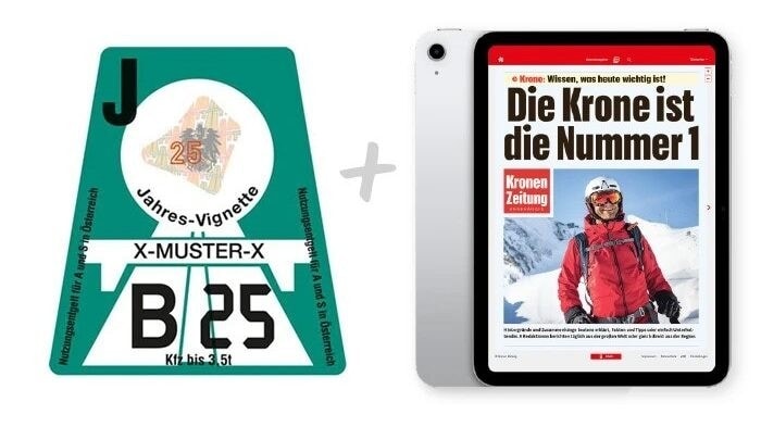With the "Krone" - Get a vignette as a subscription bonus! | krone.at