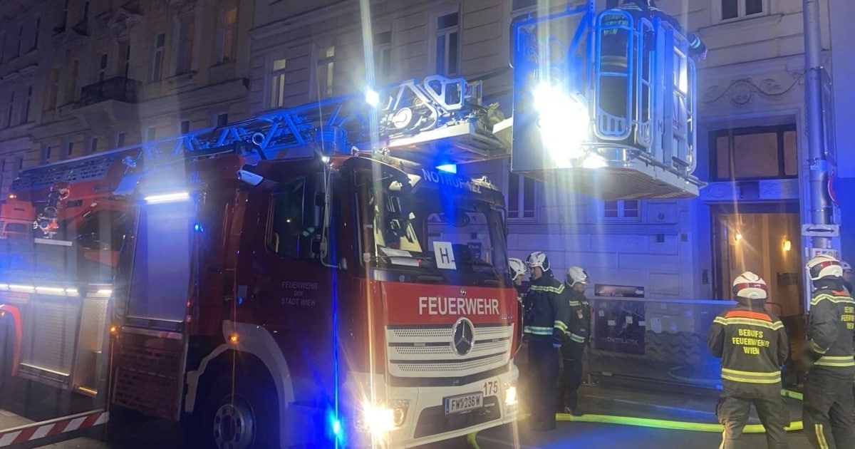 Flame inferno in Vienna - Residents and cat family safe | krone.at