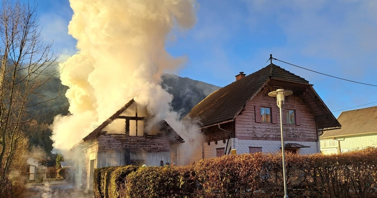 Dachstuhl in Flammen - Brandalarm: Feuerwehr als Retter der Tiere ...