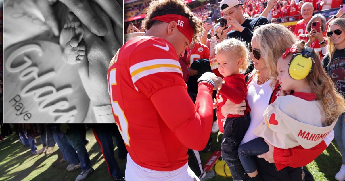 Im Familienglück - Golden Raye ist da! Mahomes zum dritten Mal Papa ...