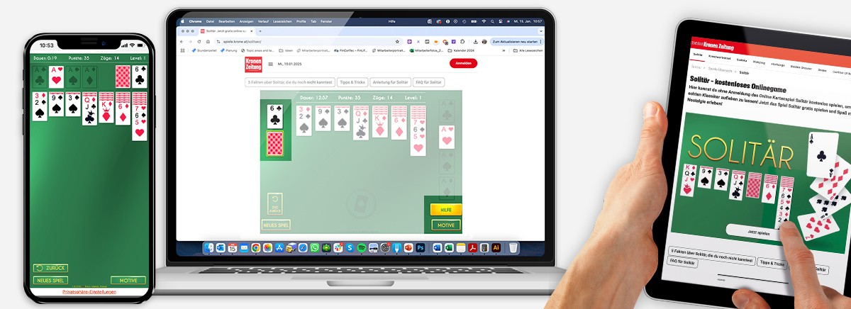 Play now - Solitaire: The best way to win! | krone.at