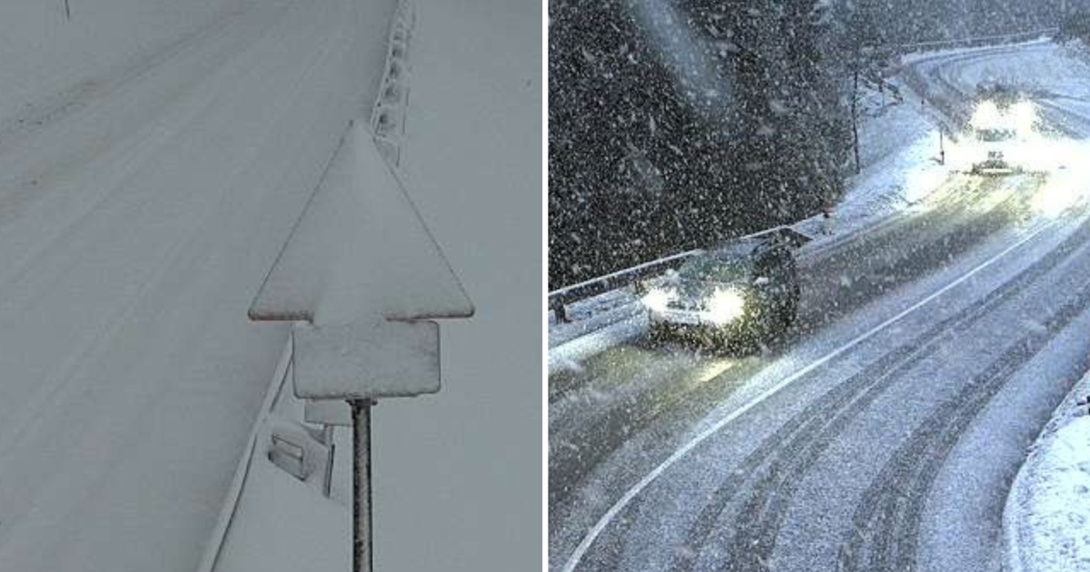 Be careful on the roads - Mrs. Holle shakes out her beds for a moment ...