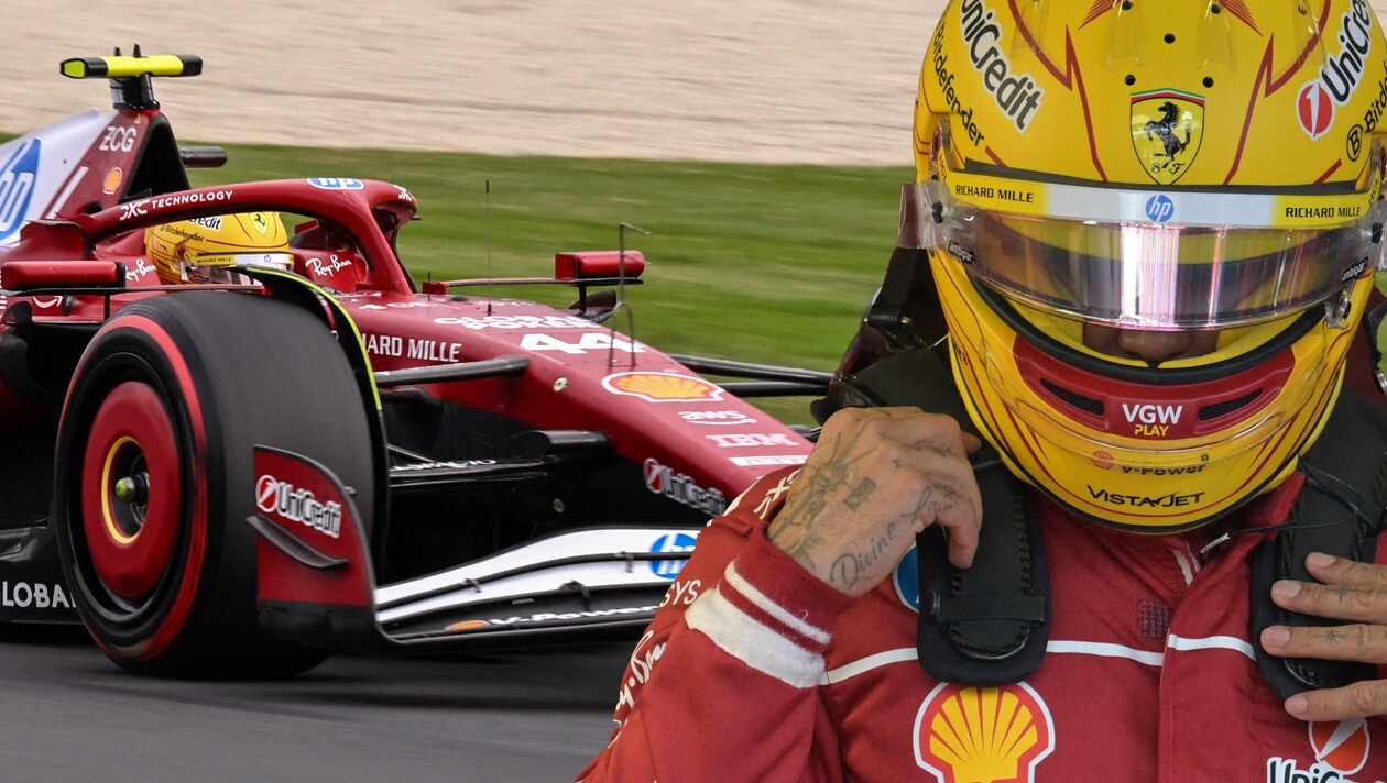 Hamilton in the Ferrari: - Spin, mega gap: “Great learning experience ...