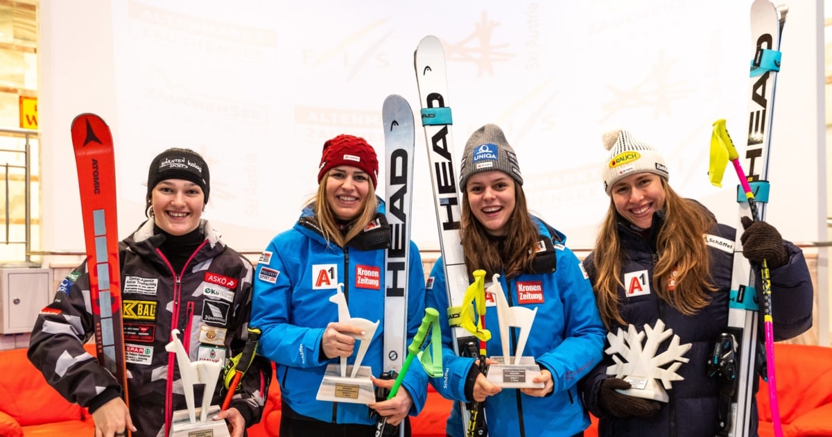 Hacker also delighted - Demonstration of power! Four ÖSV ladies in the ...