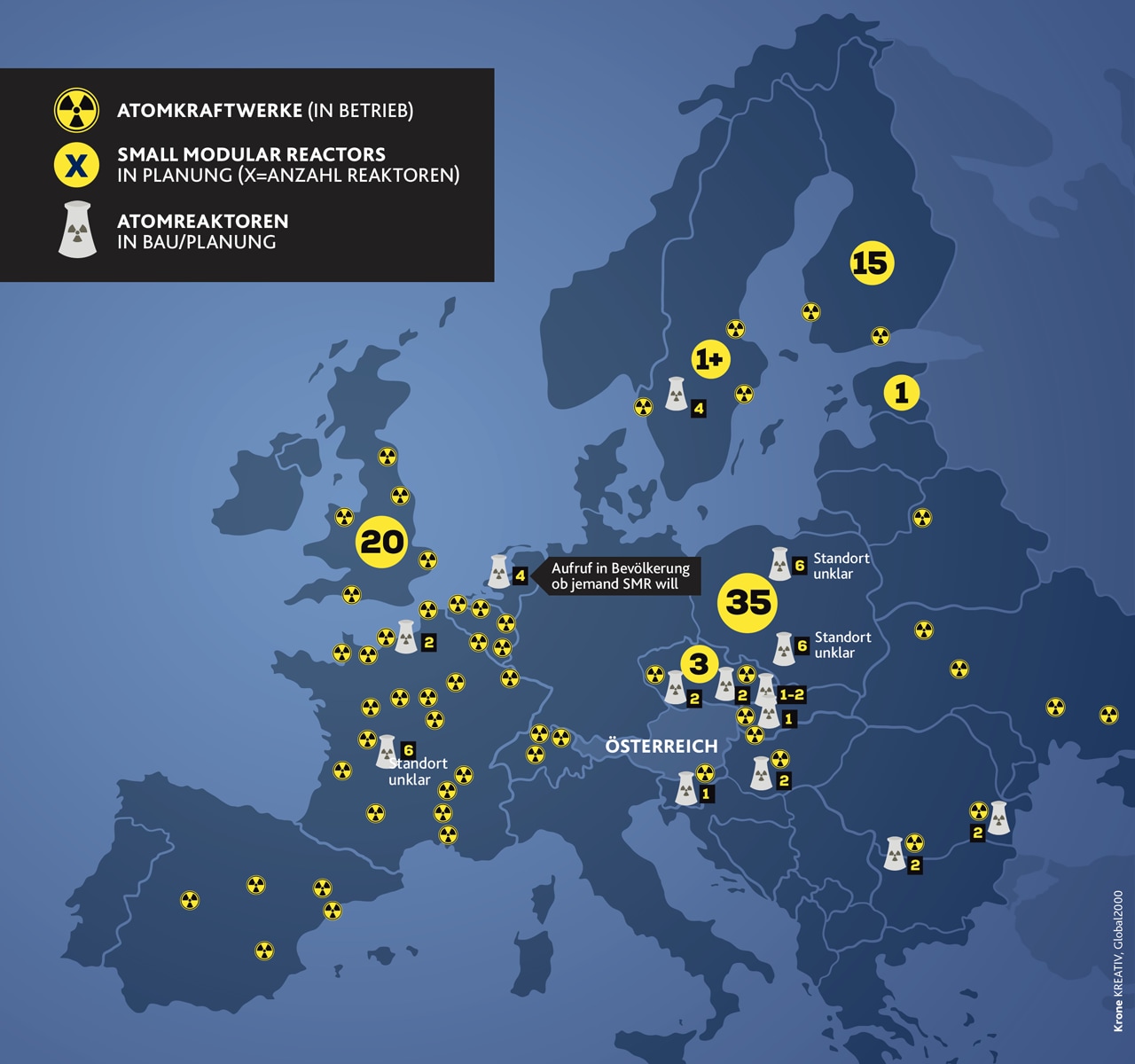 Energiebedarf - Neue Atomkraftwerke: Europas strahlende Zukunft | krone.at