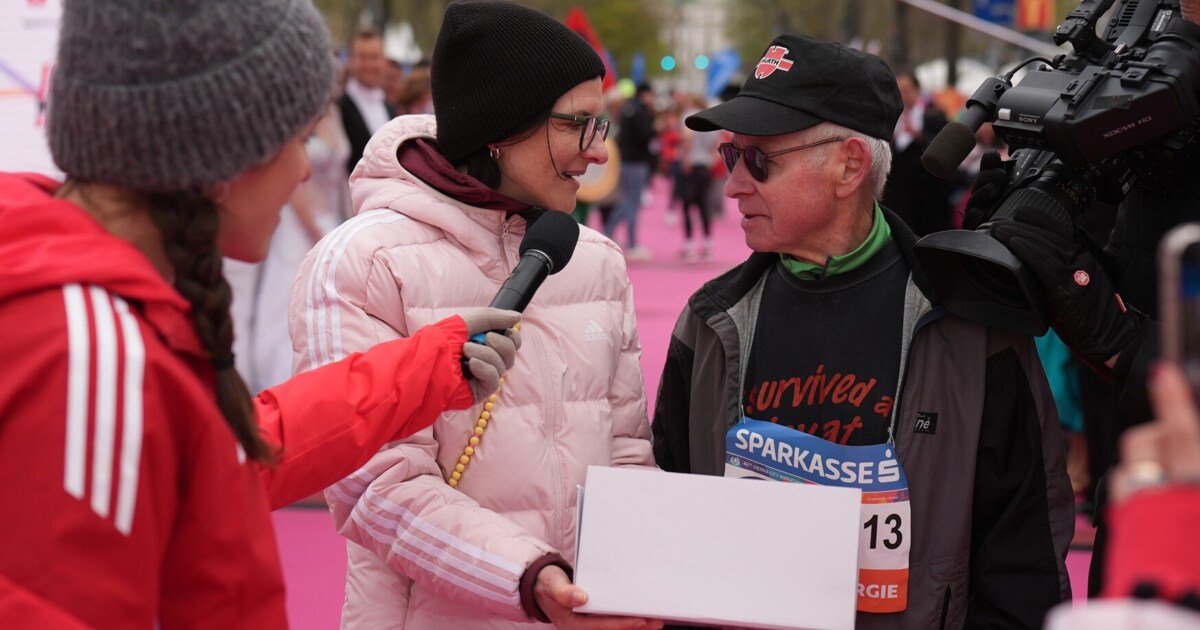 Gefeiert wie Sieger - Am 85. Geburtstag den Marathon in Wien gelaufen ...