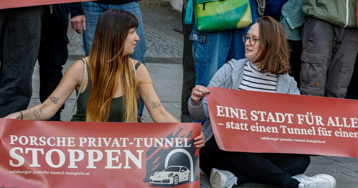 Anti-Porsche-Protest - „Wollen Absurdität des Projekts sichtbar machen ...