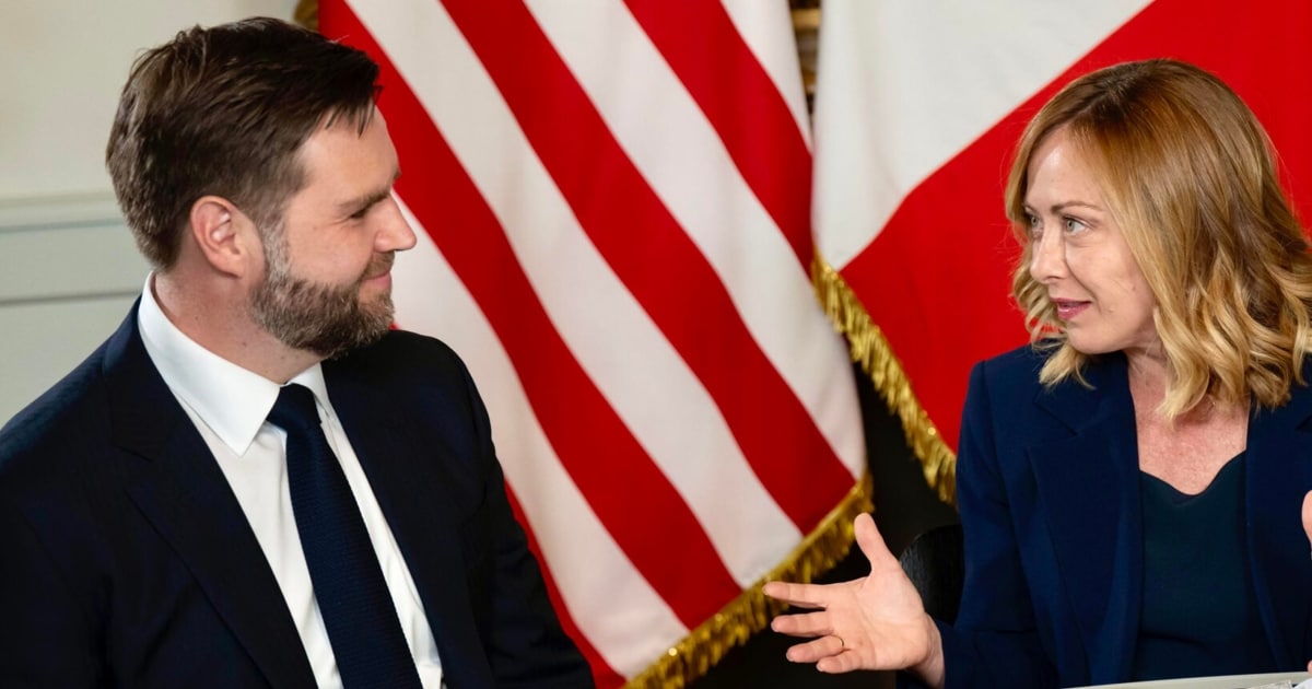 Treffen in Rom - US-Vize Vance lobte Meloni als „Brückenbauerin“ | krone.at