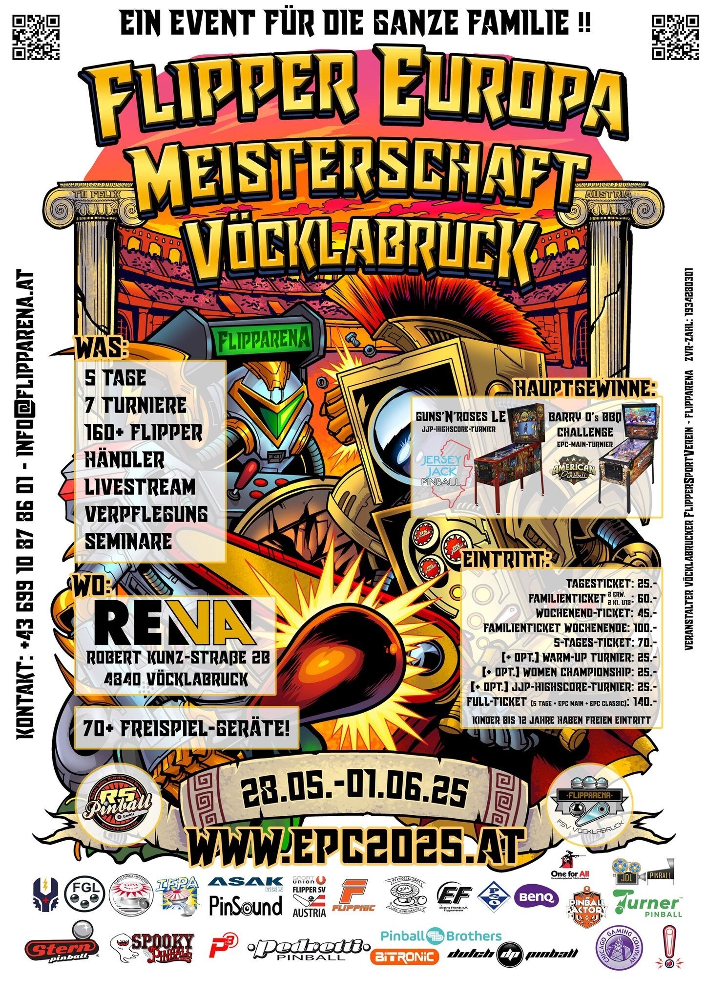 EM-Tickets zu gewinnen - 160 Flipper! Weltgrößte „Euro“ in Vöcklabruck ...
