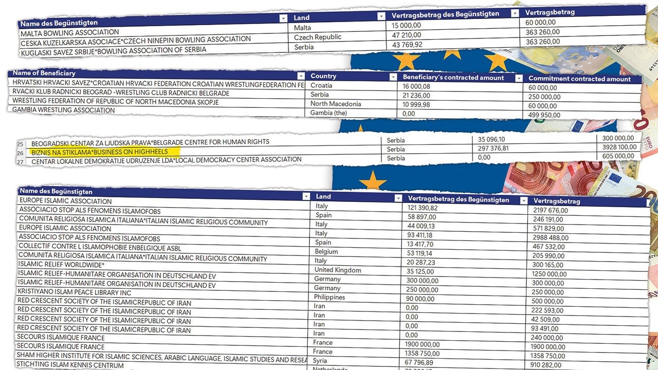 Für jeden was dabei - 17 Milliarden an NGOs: Die komplette Europa-Liste ...