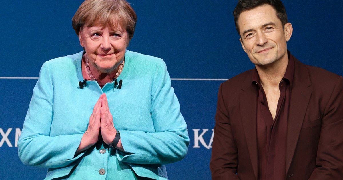 Brachte sie zum Lachen - Orlando Blooms heißes Date mit Angela Merkel ...
