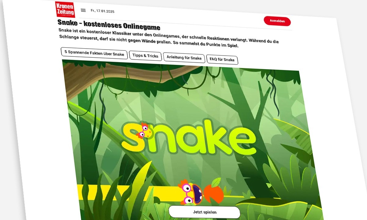 Snake – ein Klassiker - Das Spiel, das die Branche revolutionierte ...