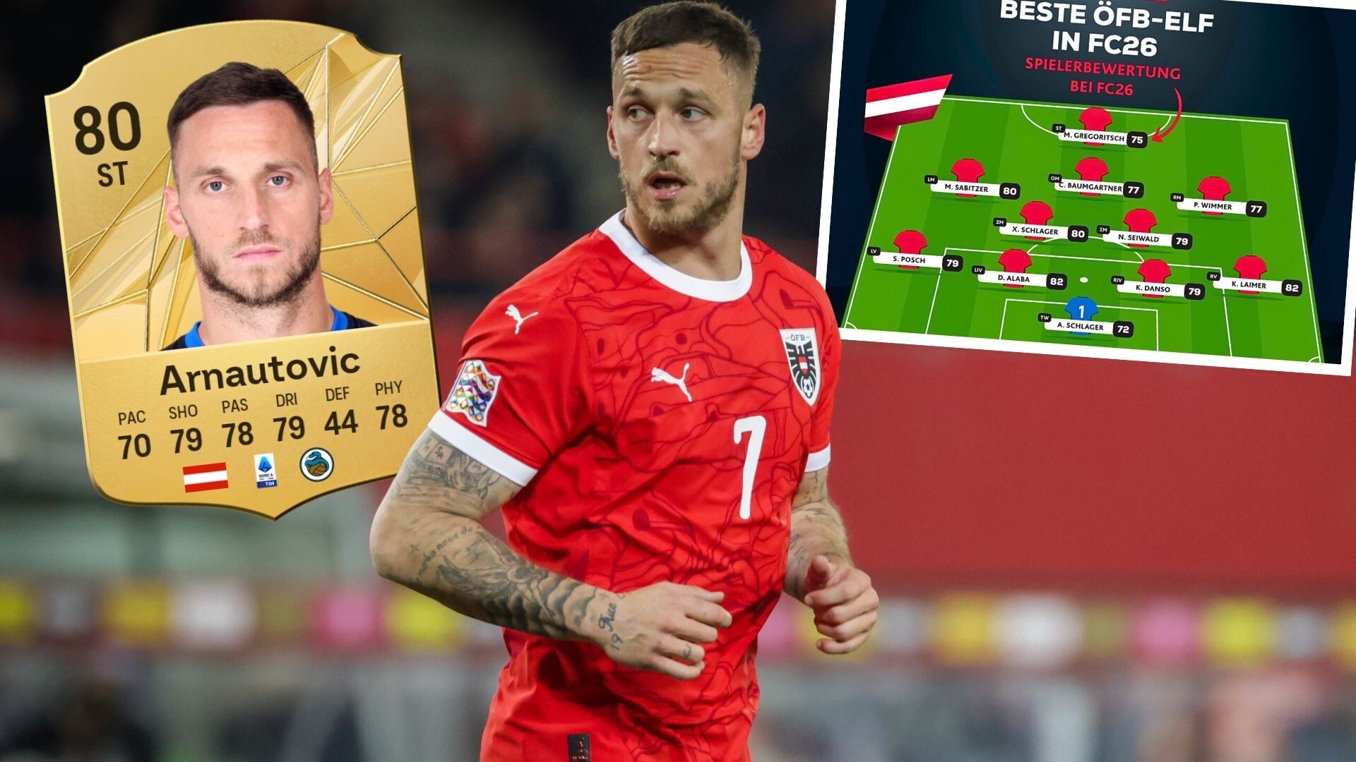 Neue Spielerbewertung - FC26 ohne Arnautovic: Darum fehlt der ÖFB-Star | krone.at