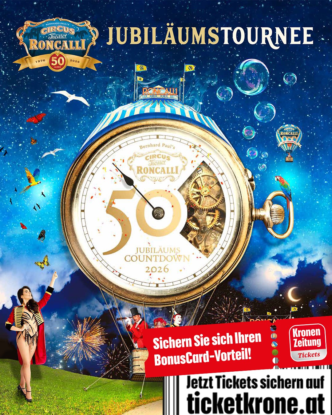 Jubiläumsspektakel Roncalli Feiert 50 Jahre Mit Großer Tournee