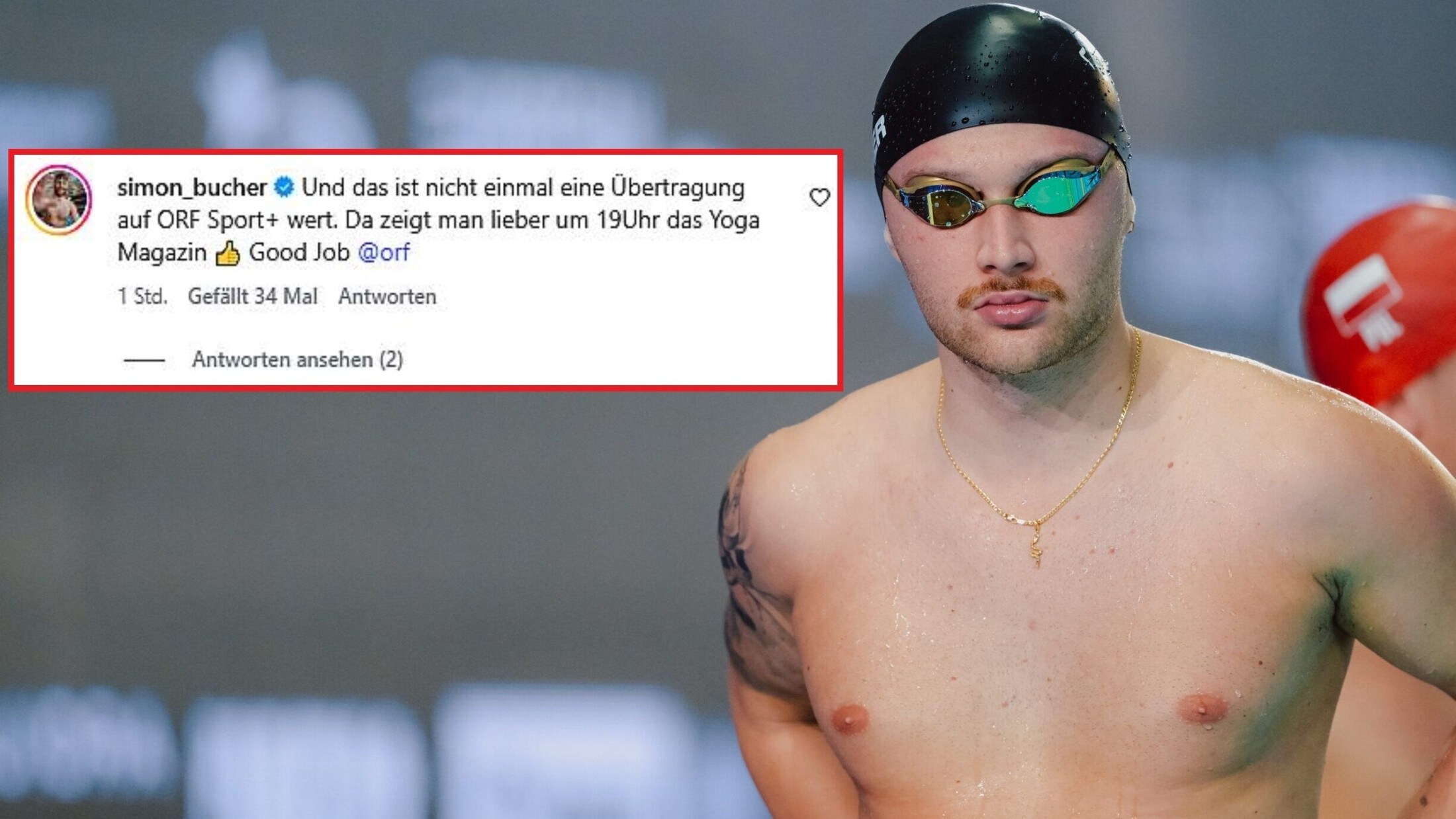 „Good Job!“ - Schwimm-Star Bucher zieht über den ORF her! | krone.at