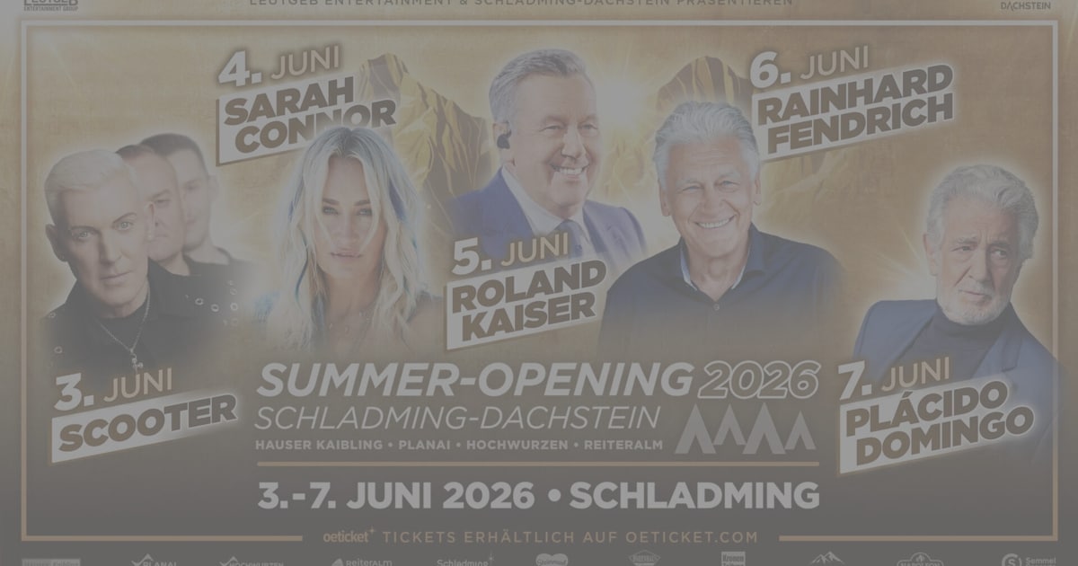 Tickets gewinnen - 5 unvergessliche Konzerterlebnisse in Schladming ...